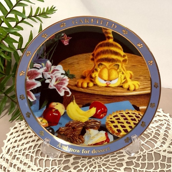 Vintage | Accents | Danbury Mint A Day With Garfield Collectors Plate ...